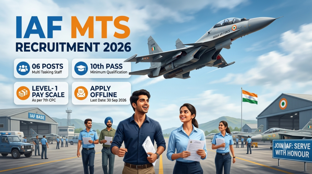 Indian Air Force MTS Recruitment 2026 – Apply Offline for 06 Multi ...